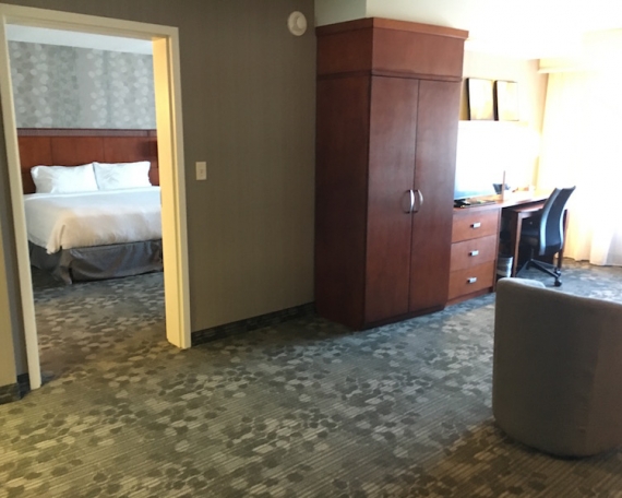 Courtyard Marriott Guest Room Living Space | ES Development & Mgt.